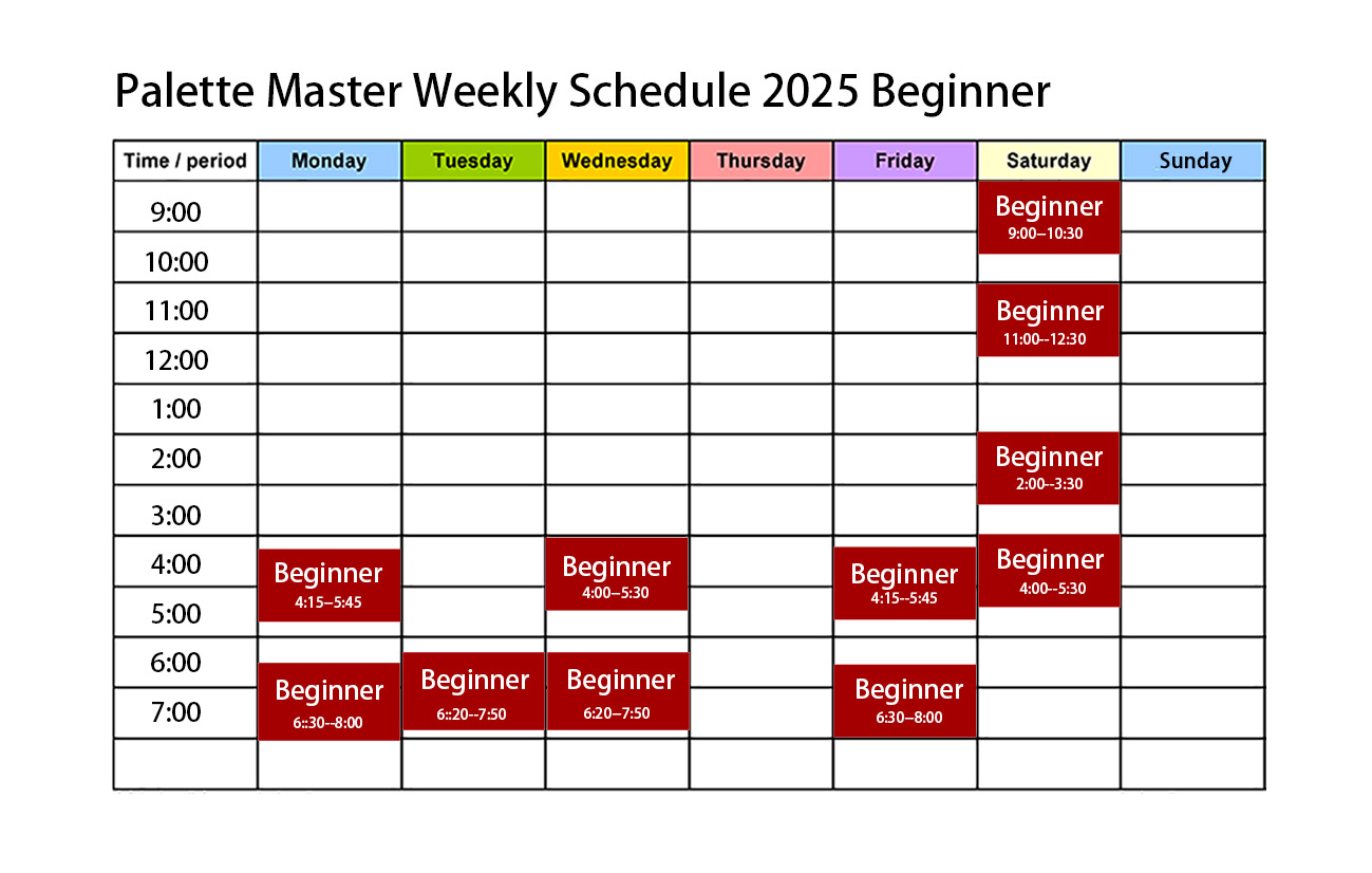 Course Contents – Palette Master, where childhood creativity has no bounds